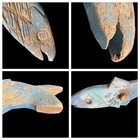 Fish Totem Pole Part Wood Wall Hanging Plaque 15” Vtg Folk Art ...