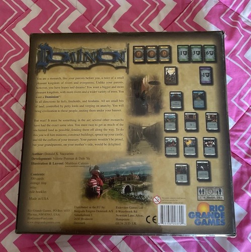 DOMINION Card Game Rio Grande Games - COMPLETE (ages 8+) New | eBay