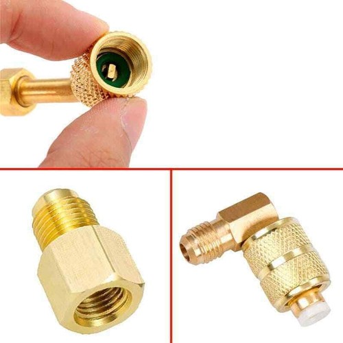 For Mini Split System HVAC Brass Golden Adapter Tank Vacuum Pump | eBay
