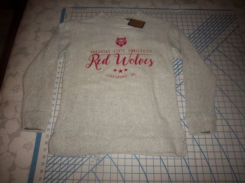 MENS M GRAY NCAA ARKANSAS STATE UNIVERSITY RED WOLVES TERRY CLOTH ...