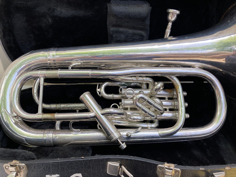 Besson Silver 4 Valve Euphonium Made In England (ID#B30) | eBay