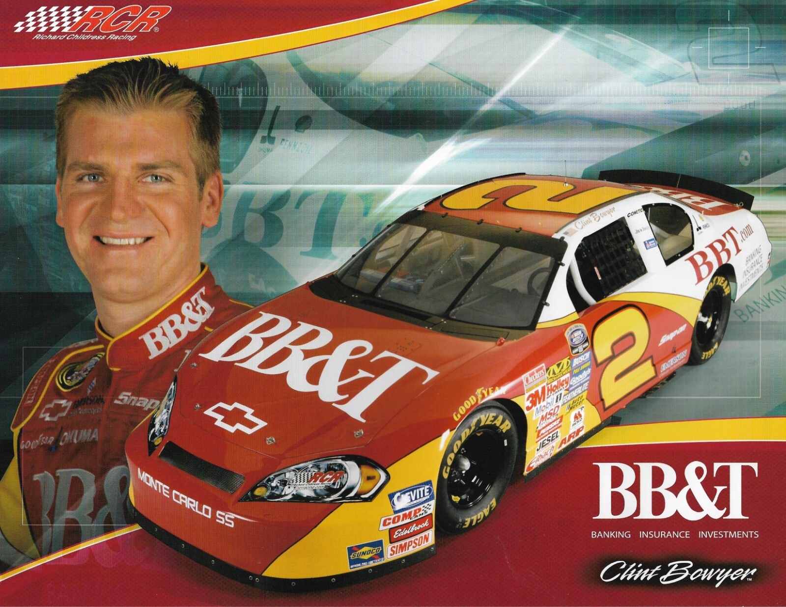 Clint Bowyer 2007 NASCAR BUSCH SERIES BBT RCR Racing Hero Card NEW ...