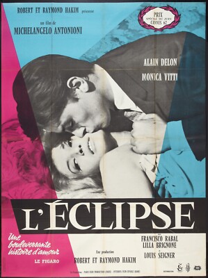 L'ECLIPSE, ALAIN DELON, Repro affiche CINEMA (60X80), HQ | eBay
