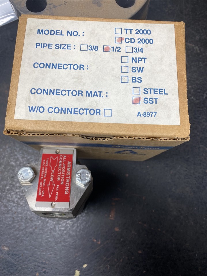 Armstrong 1/2" NPT Controlled Disc Steam Trap CD-2000 | eBay