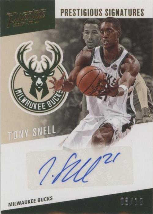 2017-18 Panini Prestige - Prestigious Signatures Tony Snell #PS-TSN ...