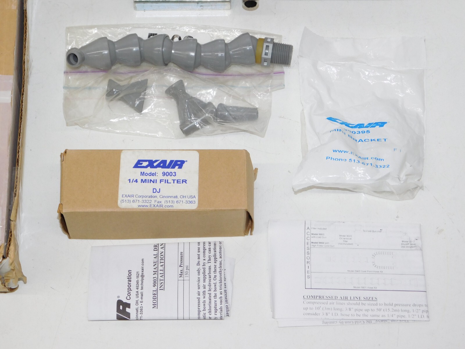 New Exair 5315 Cold Gun System 2 Hose 1000 Btuh 15 Cfm 70 Dba Unit in ...