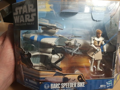 2010 Star Wars - The Clone Wars - Barc Speeder Bike with Obi-Wan Kenobi ...