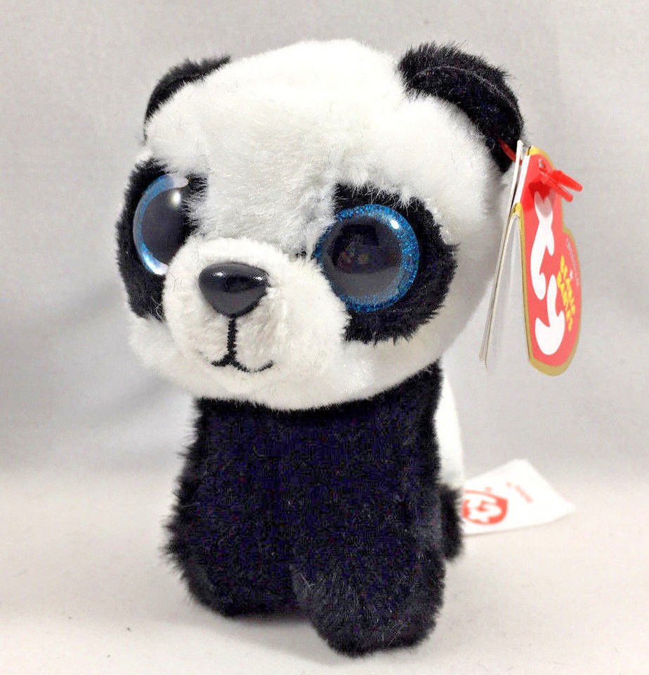 TY Beanie Baby 4" BABOO the Panda Key Clip Plush Stuffed Animal ...