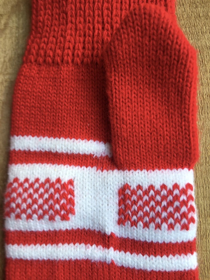 Vtg Knit Mittens University Of Wisconsin Badgers Red UW Madison Wisco ...