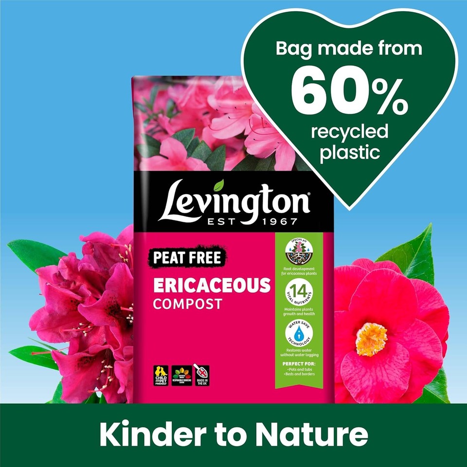 Levington PEAT FREE Ericaceous Compost, 50 litre compost for 50 | eBay UK
