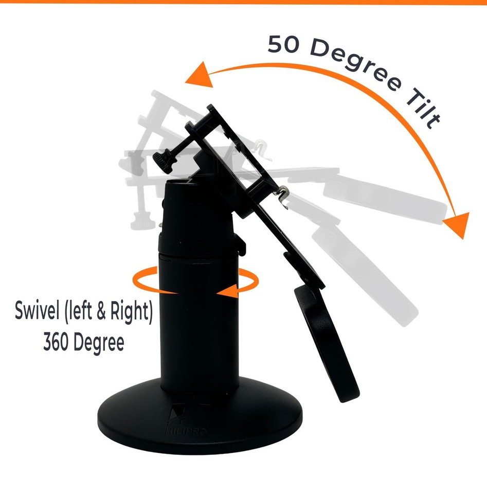 Swivel POS Stand for Ingenico Lane & Axium RX, Desk 1500 Pinpad Stand ...