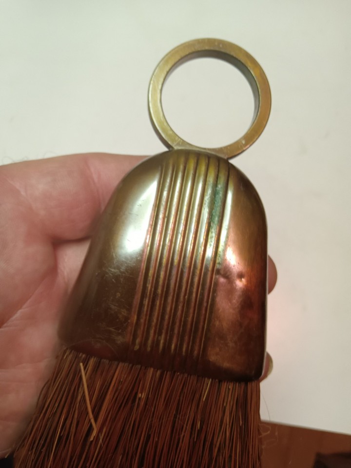 Antique/Vintage Copper And Brass Kitchen Crumb Whisk Broom | eBay