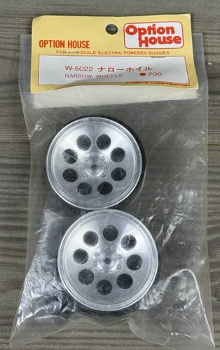 Vintage Kyosho W-5022 Option House Narrow Front Wheels Chrome Optima ...