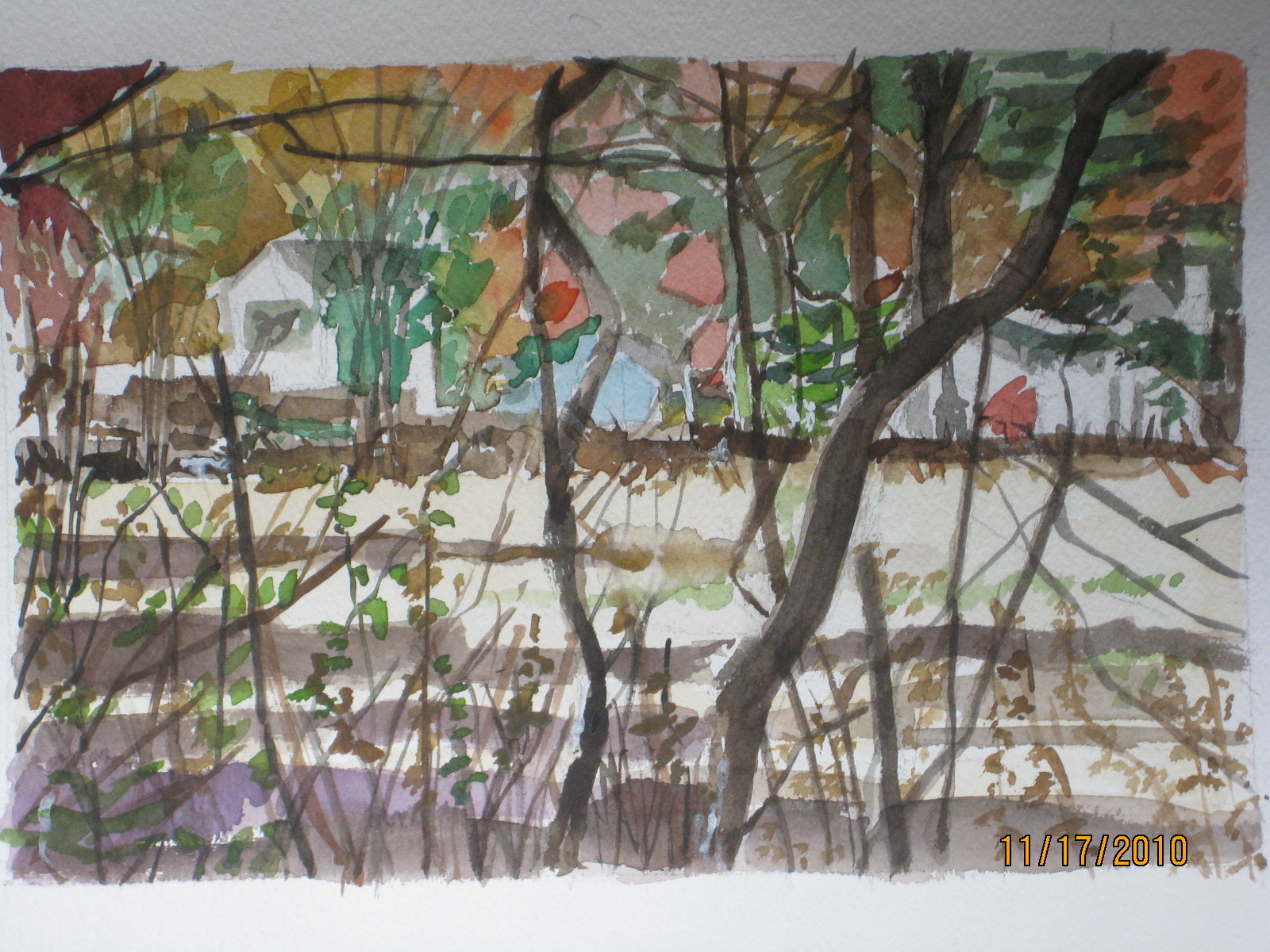 Salisbury, CT, Field in / Orig. W/C /10 1/4"H x 14 1/4"W / Mimi Davis ...