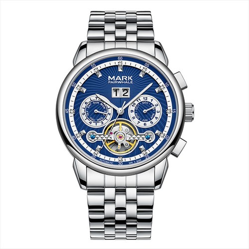 Fairwhale Men Automatic Watch Mechanical Wristwatch Multi Dial Month ...