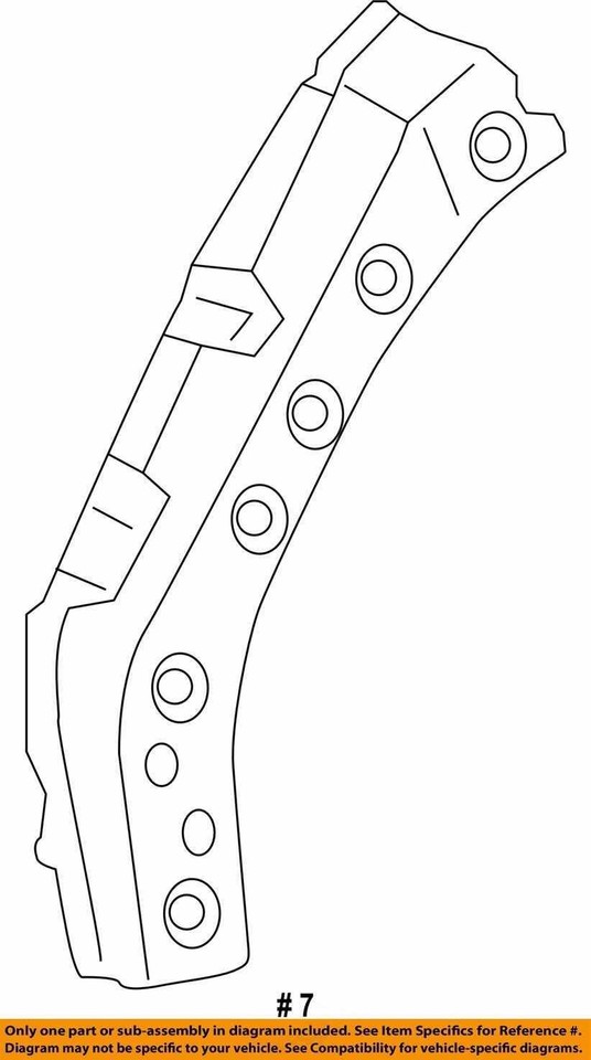 TOYOTA OEM 19-25 Crown Fender Structural Components Rails-Apron Reinf ...