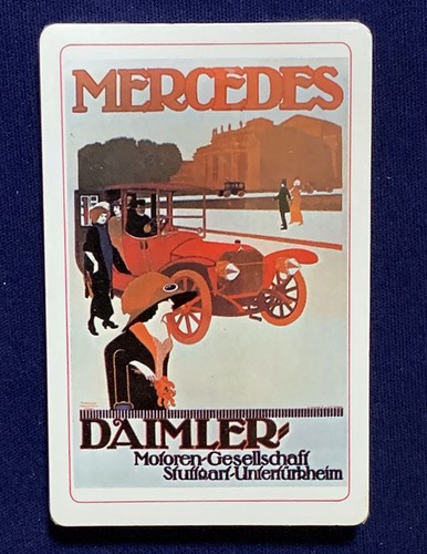 New MERCEDES DAIMLER Playing Cards SEALED DECK Plastic Coated MOTOR CAR ...