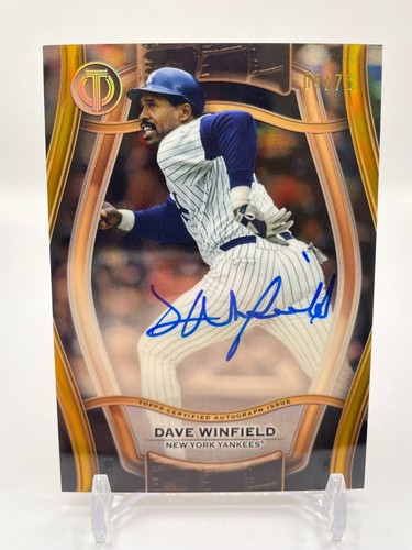 2025 Topps Tribute Dave Winfield On-Card Auto /75 Pillars of the Game ...