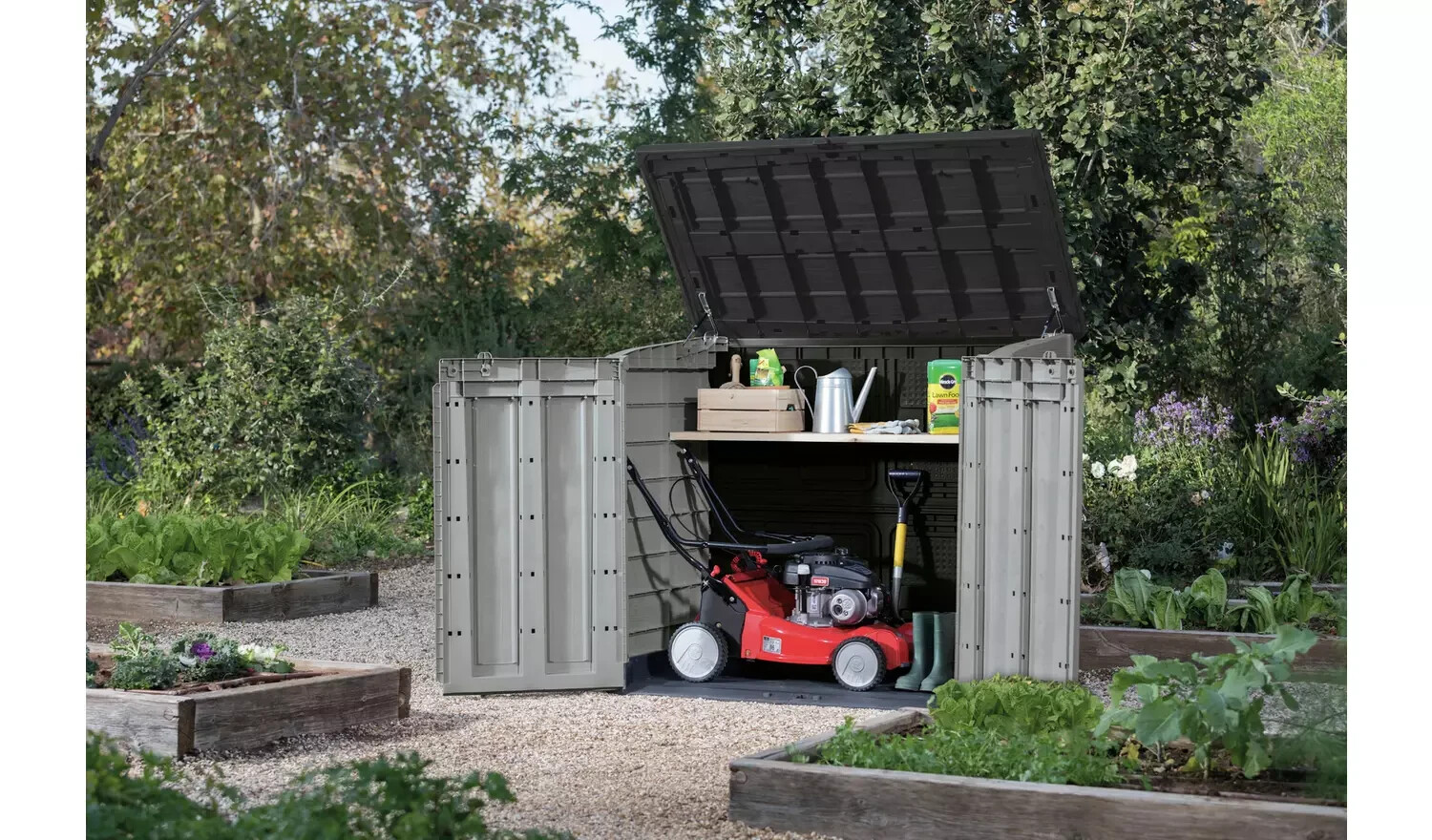 Large KETER MAX Store 4x5 FT Outdoor Garden Storage Shed Garage ...