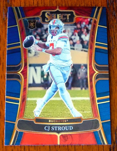 2023 Panini Select Draft Picks Blue * CJ Stroud Rookie * #2 🐮 Texans 🐮 ...