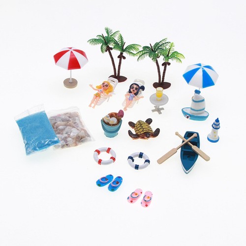 15x 1/12 Dollhouse Beach Kits Set Scene Swimming Decoration | eBay