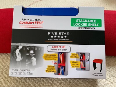 Five Star Durable Stackable Locker Shelf Blue NIB Heavy Duty Locker ...