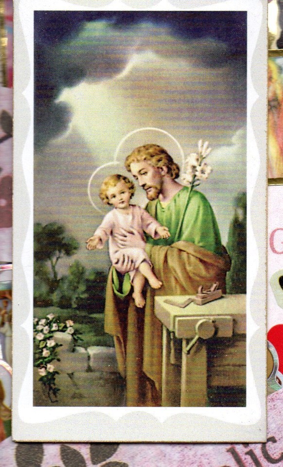 Prayer to St. Saint Joseph - 5P-039 - Paperstock Holy Card | eBay