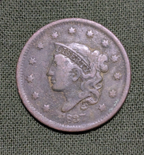 1837 Coronet Large Cent US Copper Type Coin | eBay