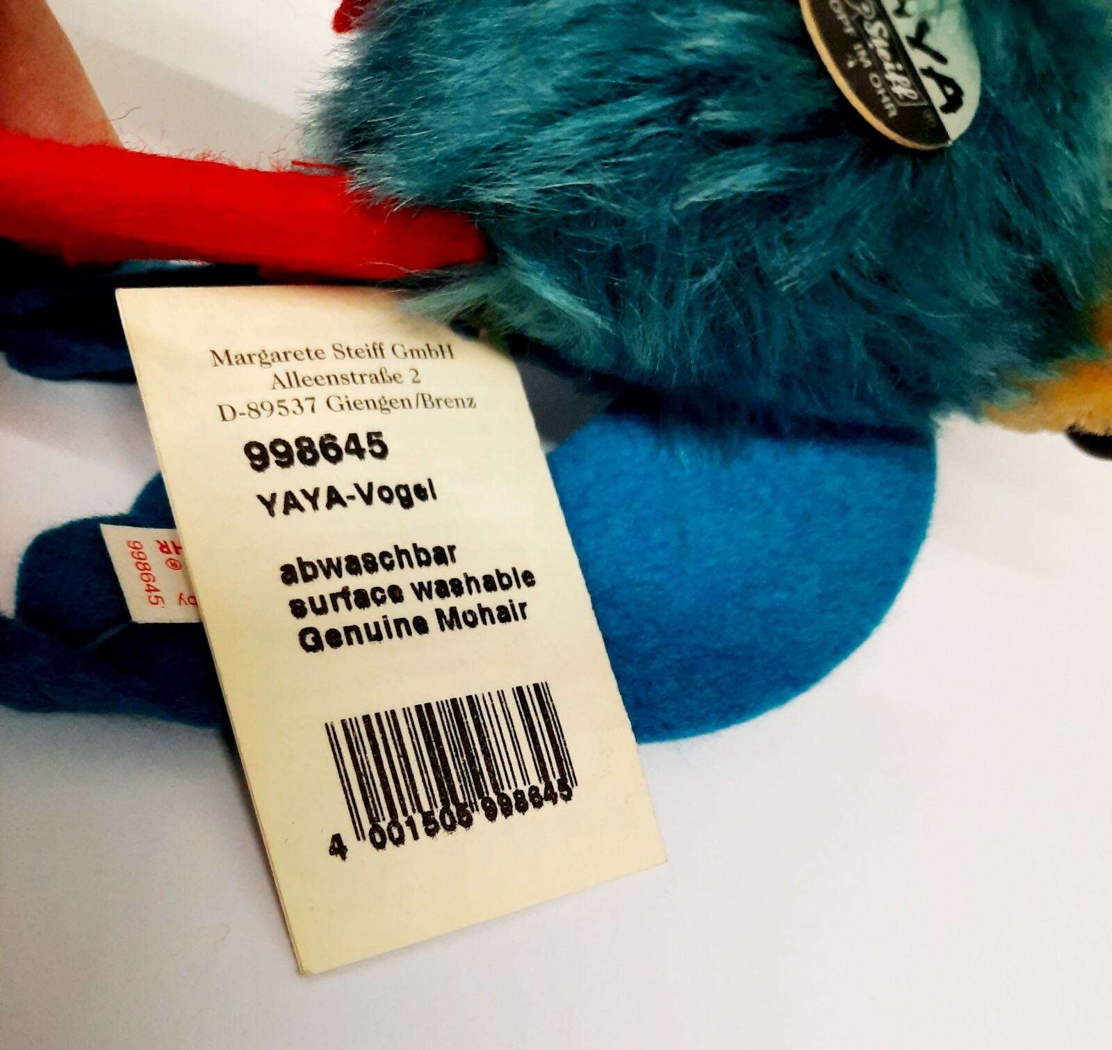 Steiff YAYA Bird Vintage 1990's Germany Limited Edition original ...