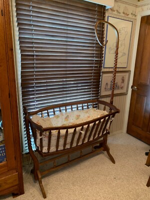Baby Cradles - Antique Baby Canopy Cradle
