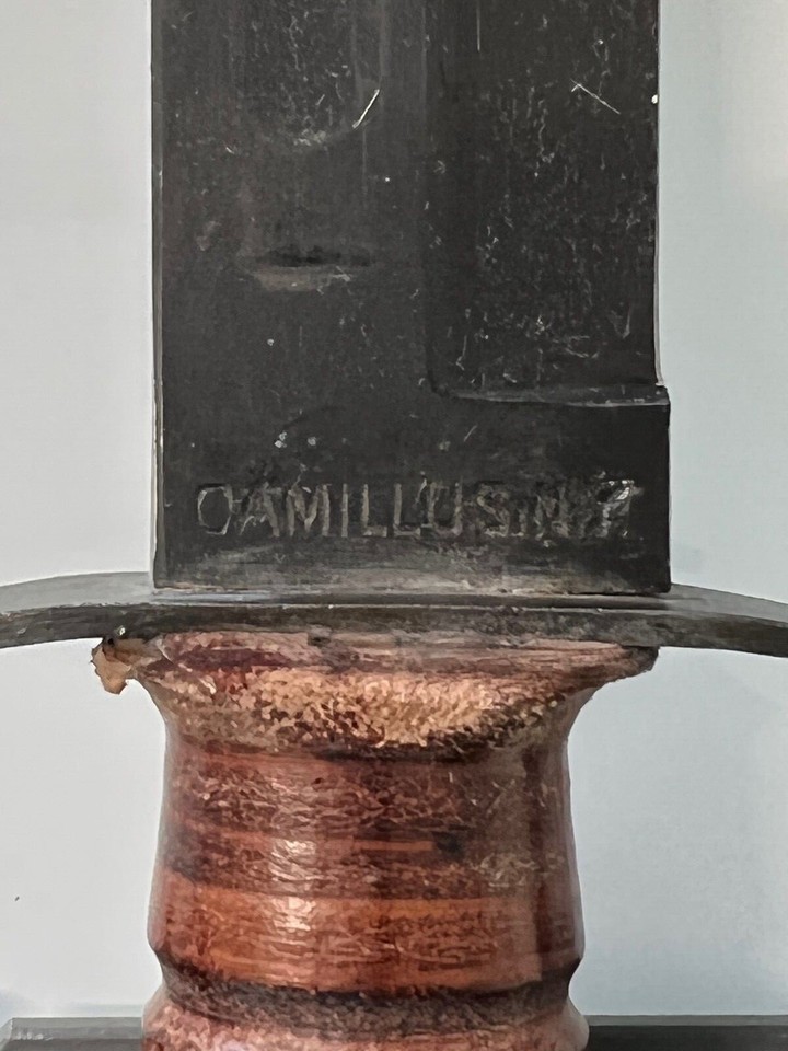 U.S.N. MK II "CAMILLUS" Fighting Knife w/ "B.M.Co." MKII Scabbard | eBay