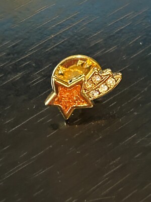Vintage Collectible Star Rhinestones Metal Pinback Lapel Pin Hat Pin | eBay