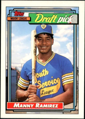 1992 Manny Ramirez Topps Major League Draft Pick RC #156-MT | eBay