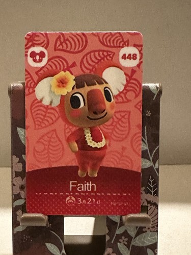 Faith #448 Animal Crossing Amiibo NFC Card Series 5 Mint Never Scanned ...