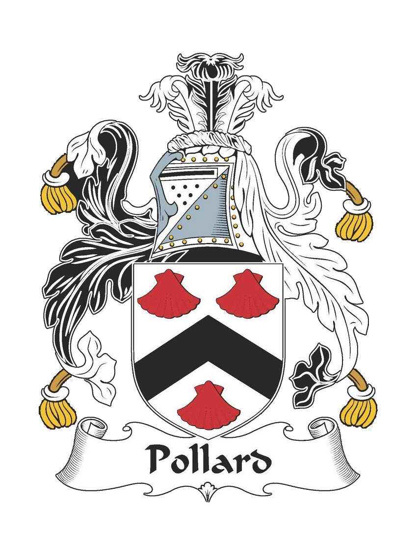 Pollard Coat of Arms A4 Aged Retro 10x8 Metal Sign Aluminium Heraldry ...