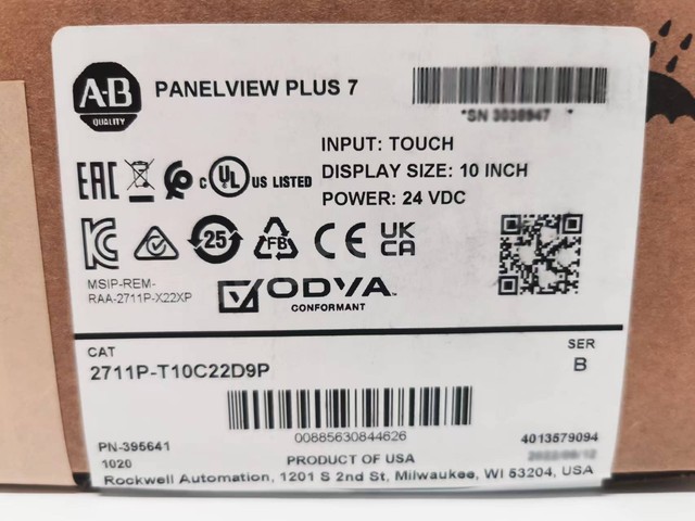 Allen-Bradley PanelView Plus 7 Performance Terminal 2711P 19" SXGA, TFT ...