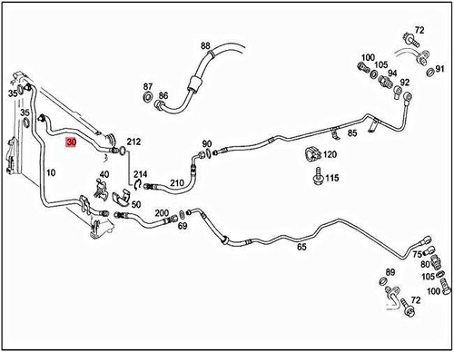 Genuine MERCEDES S211 W211 Sedan Wagon Bottom Oil line 2112700027 | eBay
