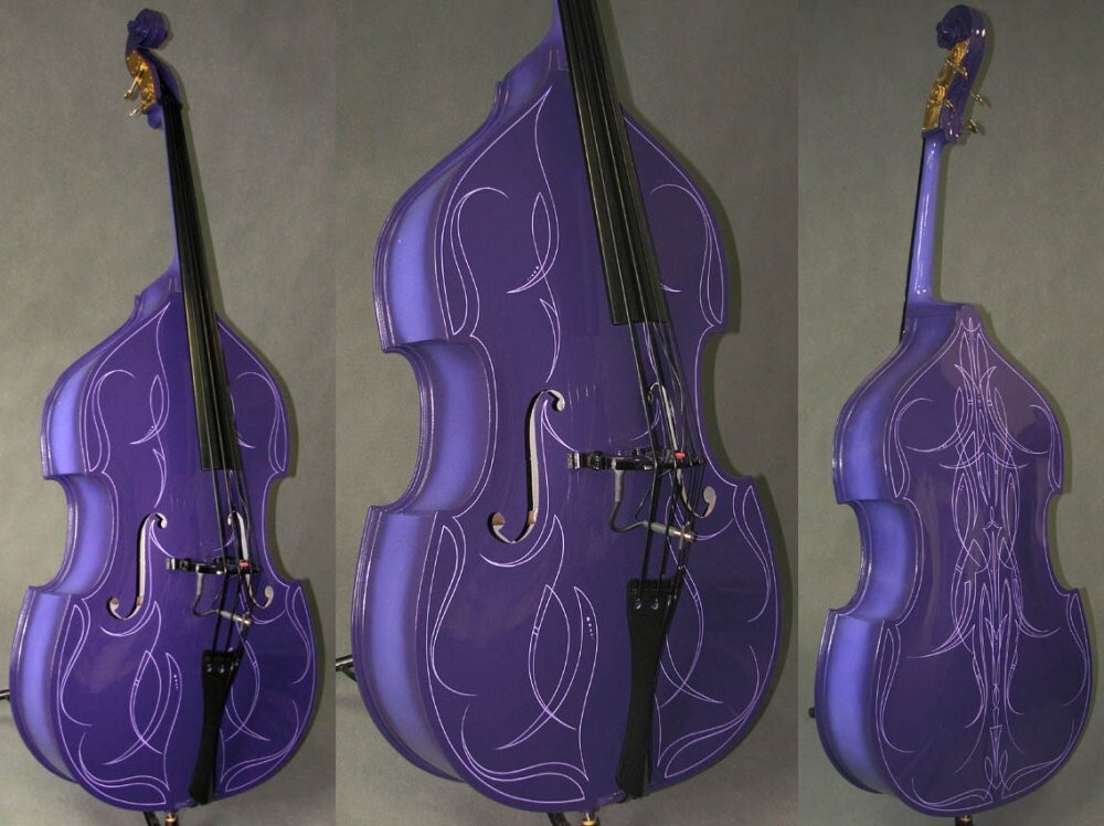 Shen 3/4 Upright Double Bass AWESOME CUSTOMIZED Bass - AIRBRUSHED ...