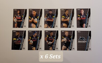 2015 NRL TRADERS 10 CARD SET PENRITH PANTHERS COMMON BASE TEAM SET X 6 ...