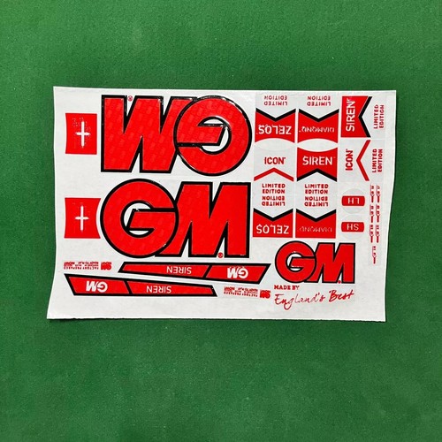 3D Embossed GM Cricket Bat Stickers 2024 GM AION Stickers | eBay