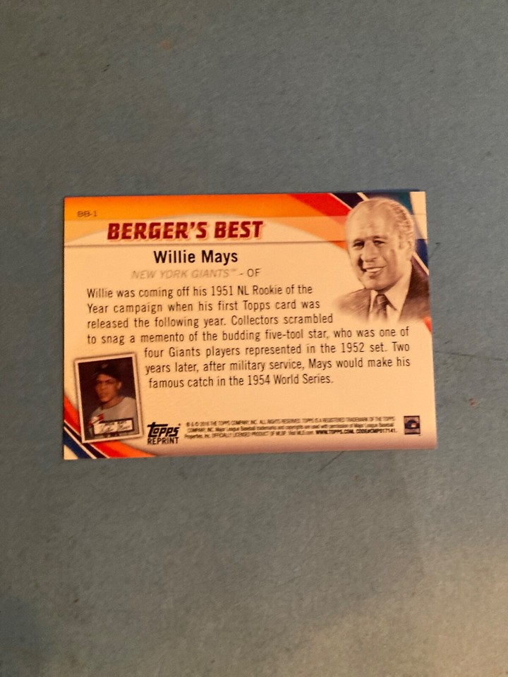 2016 Topps Series 1 Berger's Best Complete Set | eBay