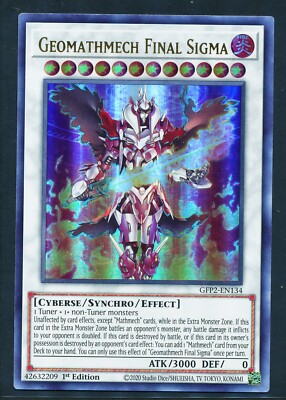 Geomathmech Final Sigma GFP2-EN134 1st Edition Ultra Rare Yu-Gi-Oh! NM ...