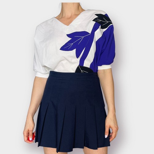 80s Charocci Purple and White Banded Top | eBay