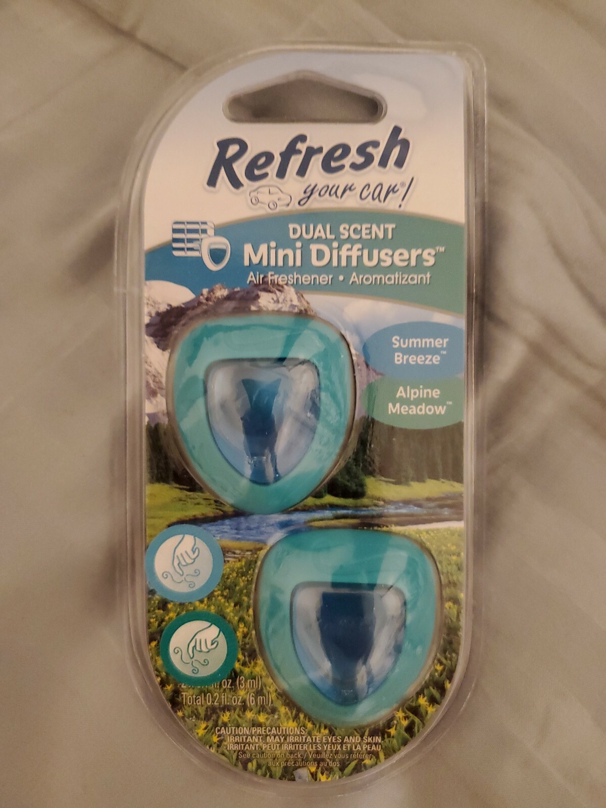 Refresh Vent Clip Mini Diffusers Car Air Freshener, Alpine Meadow ...
