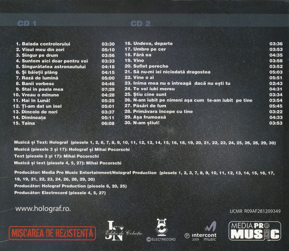 Romania CD Music HOLOGRAF 2CD BOX SET | eBay