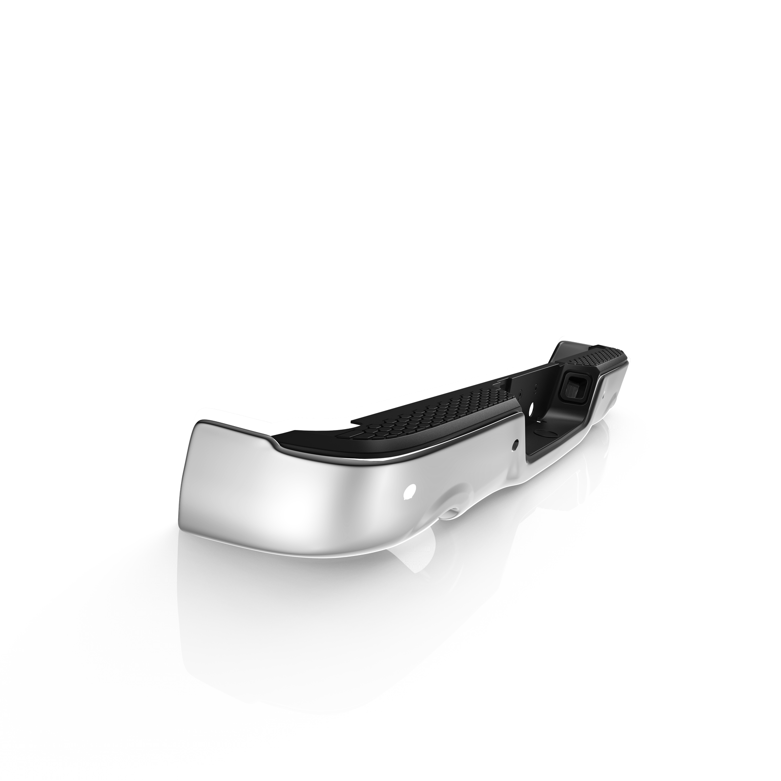 Chrome Rear Bumper For 2009-2018 Dodge Ram 1500 w/Dual Exhaust & Sensor ...