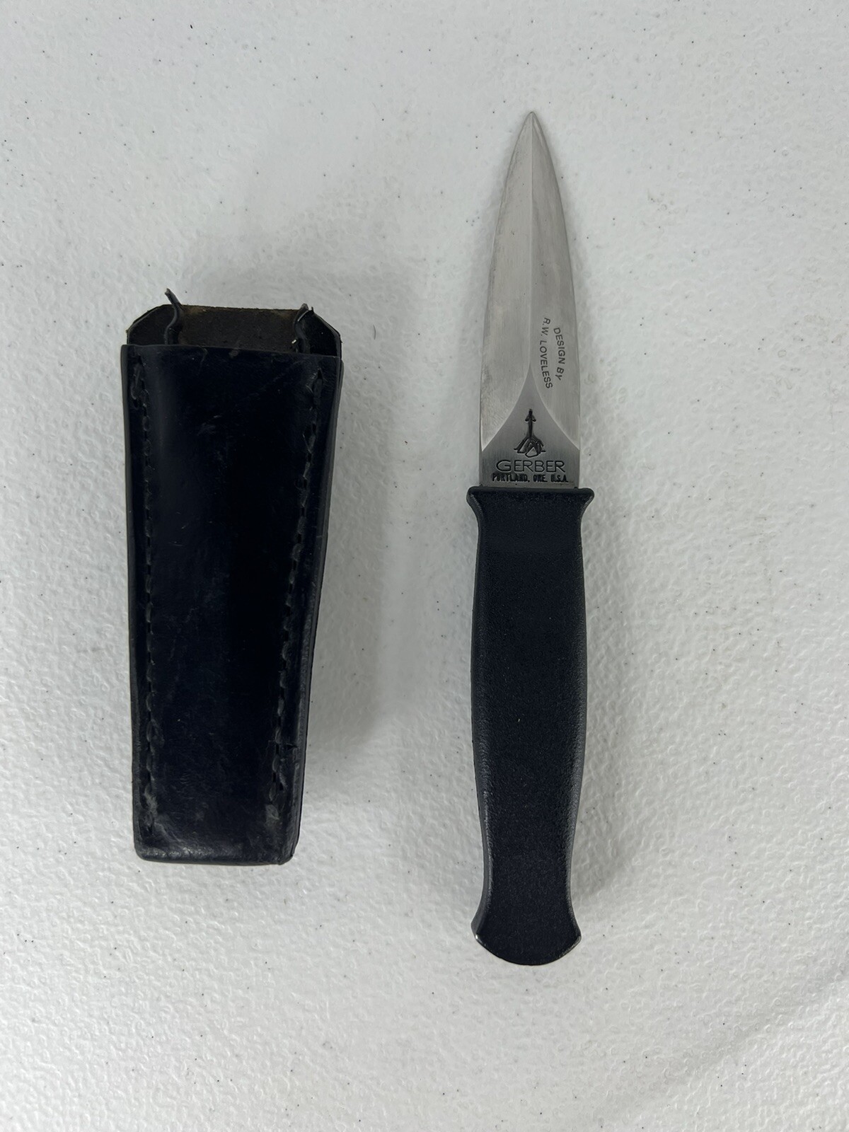 Vintage Gerber Guardian RW Loveless Boot Knife USA w/orig Sheath Dagger ...