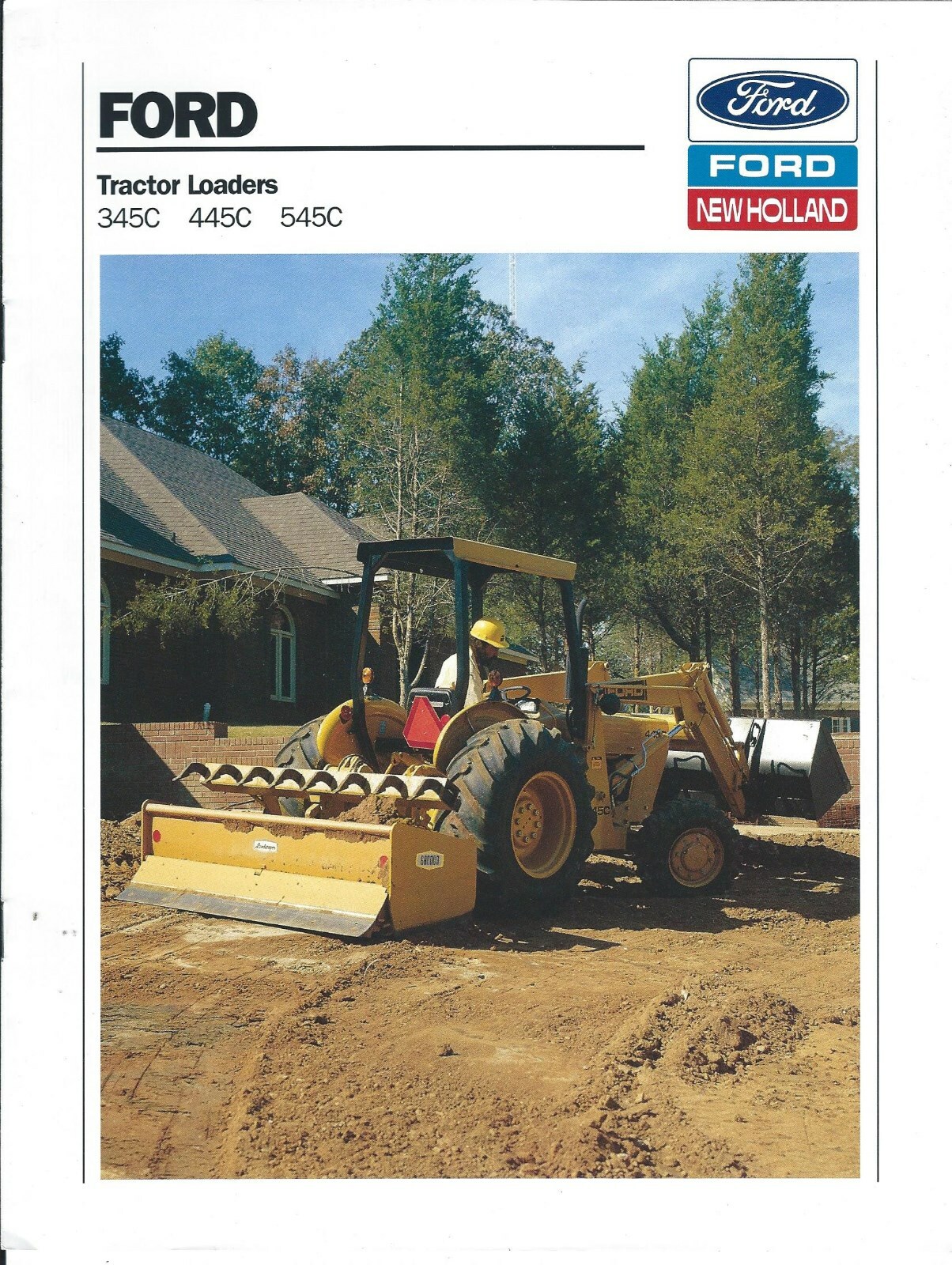 Equipment Brochure - Ford - 345C 445C 545C - Tractor Loader - 1989 ...