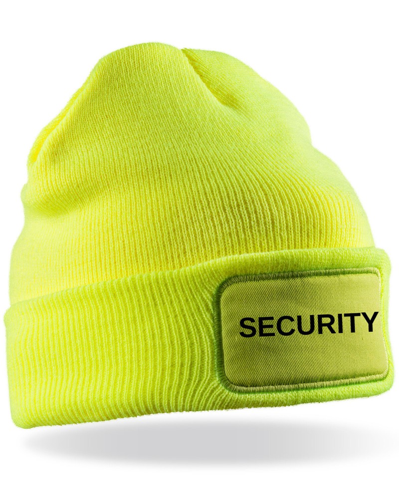 High vis beanie embroidered with your text- hat beanie winter workwear ...