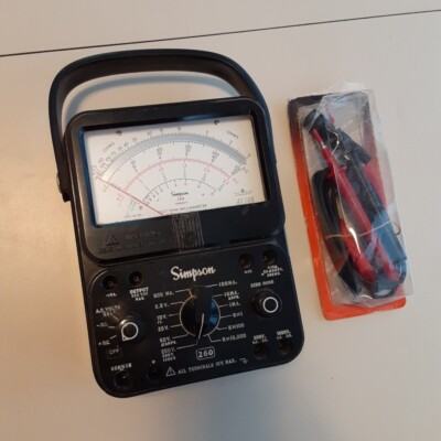 SIMPSON 260 SERIES 8 MULTIMETER W/ New Test Probes 1T608 | eBay
